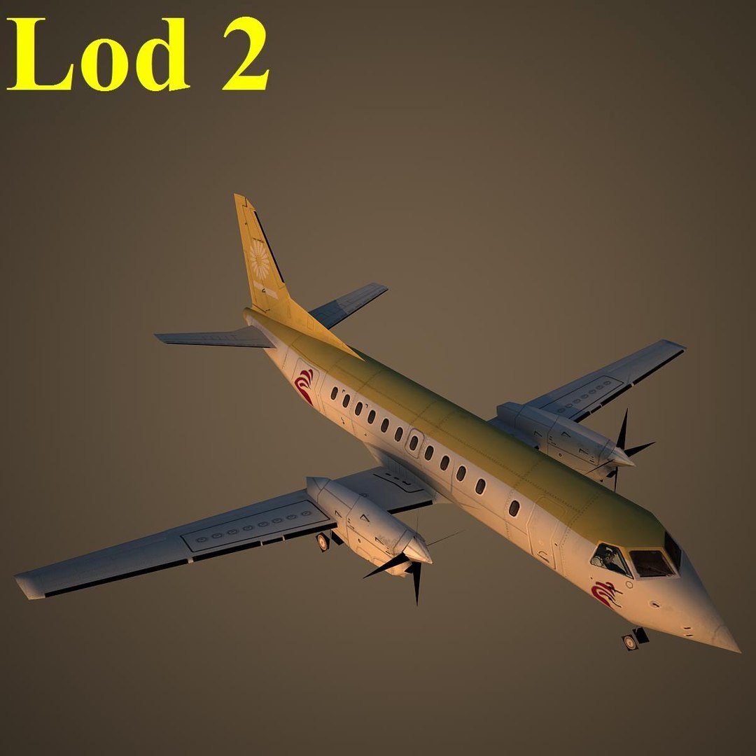 3d Model Saab 340 Iga