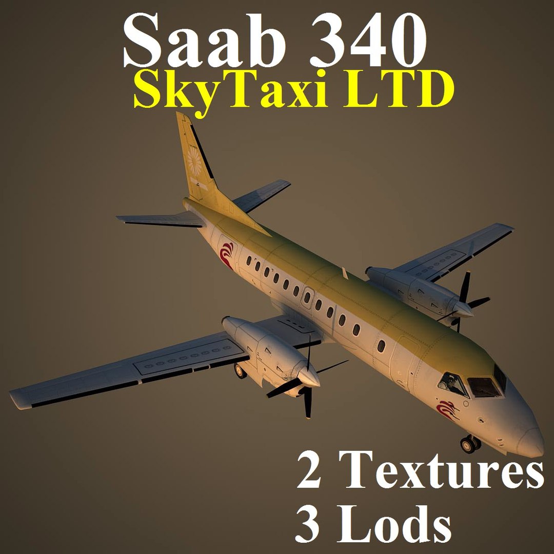 3d Model Saab 340 Iga