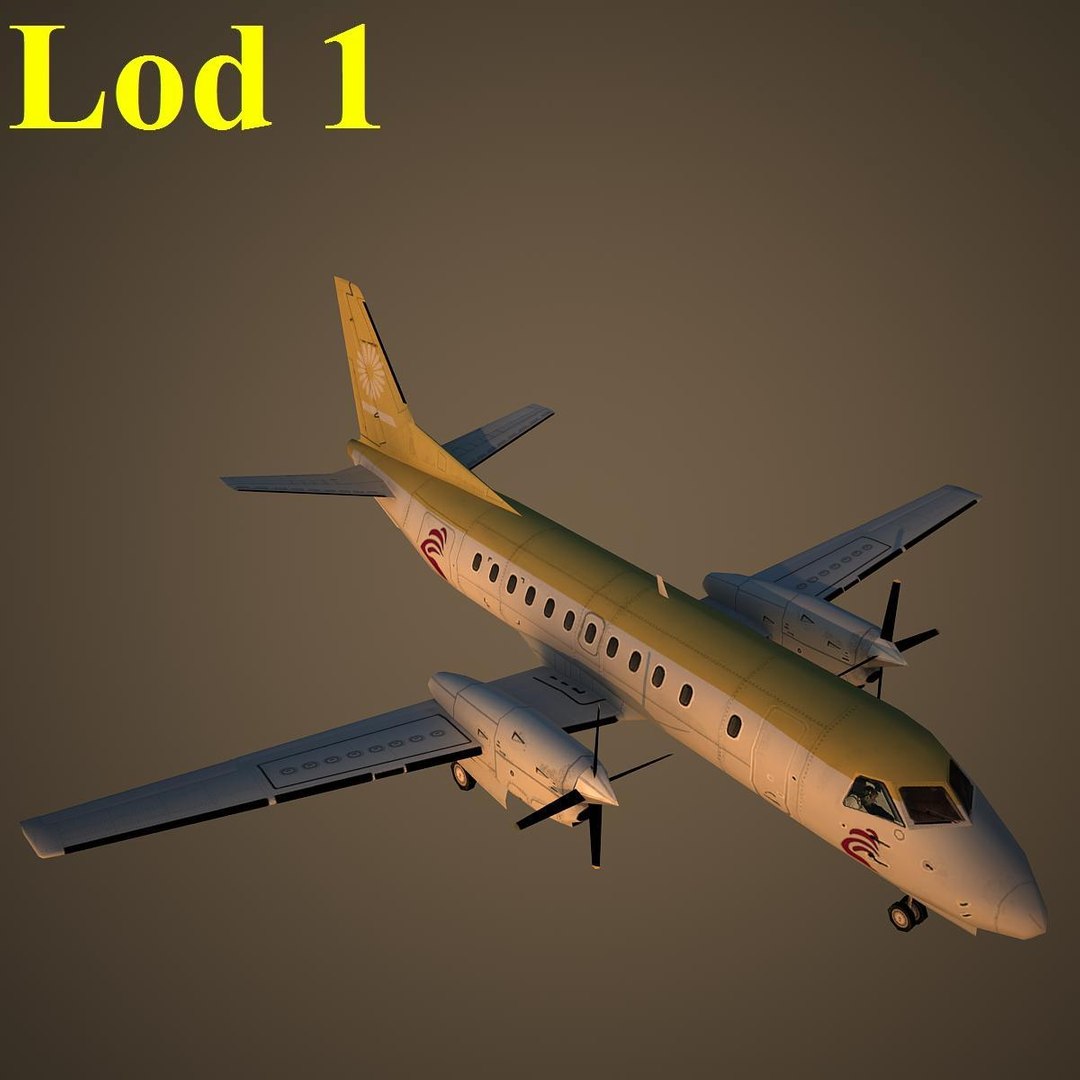 3d Model Saab 340 Iga