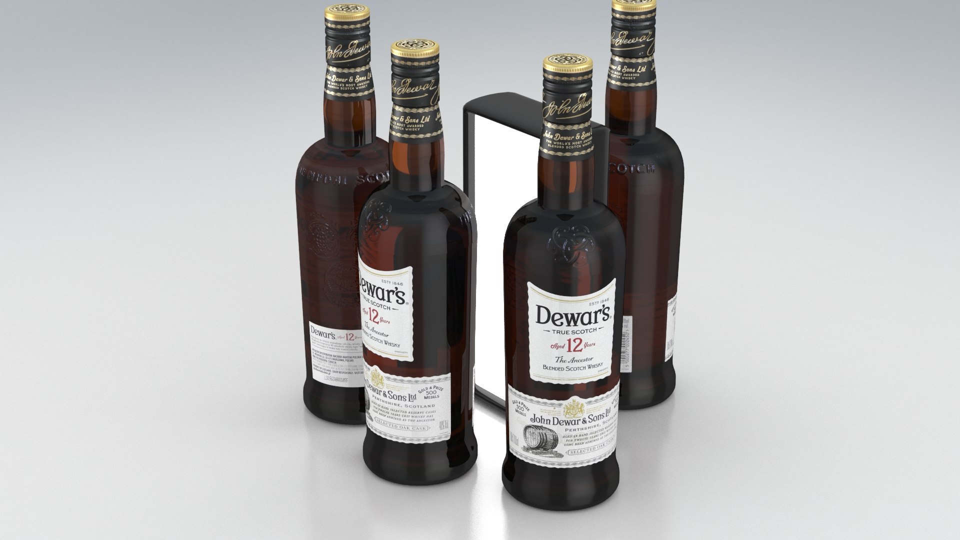 Alcohol Bottle Whisky 3D Model - TurboSquid 1519565