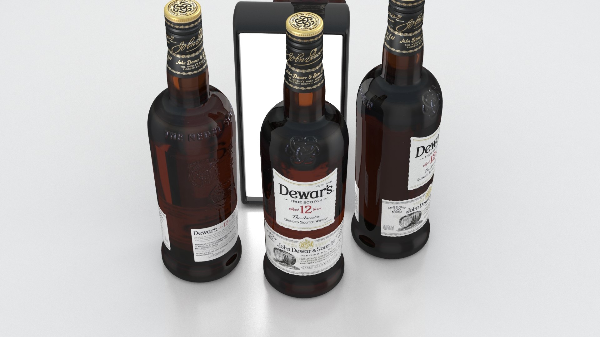 Alcohol Bottle Whisky 3D Model - TurboSquid 1519565