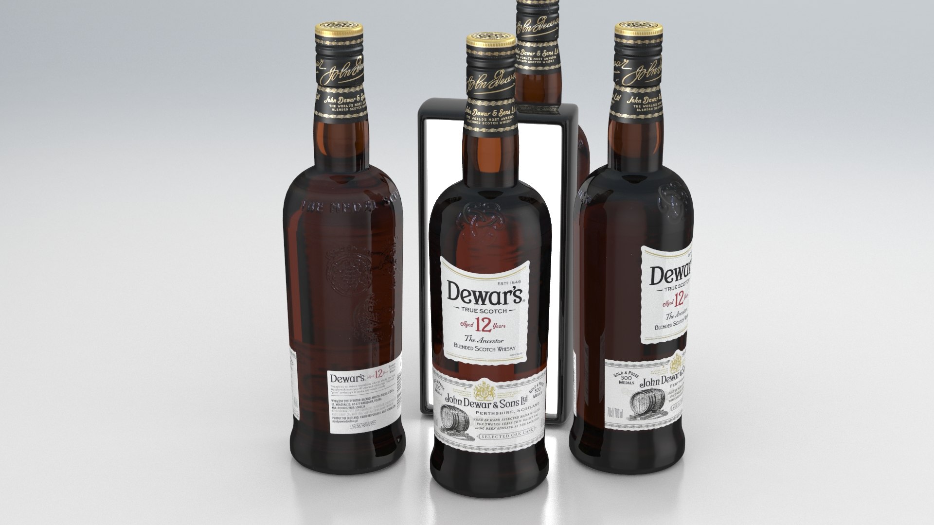 Alcohol Bottle Whisky 3D Model - TurboSquid 1519565