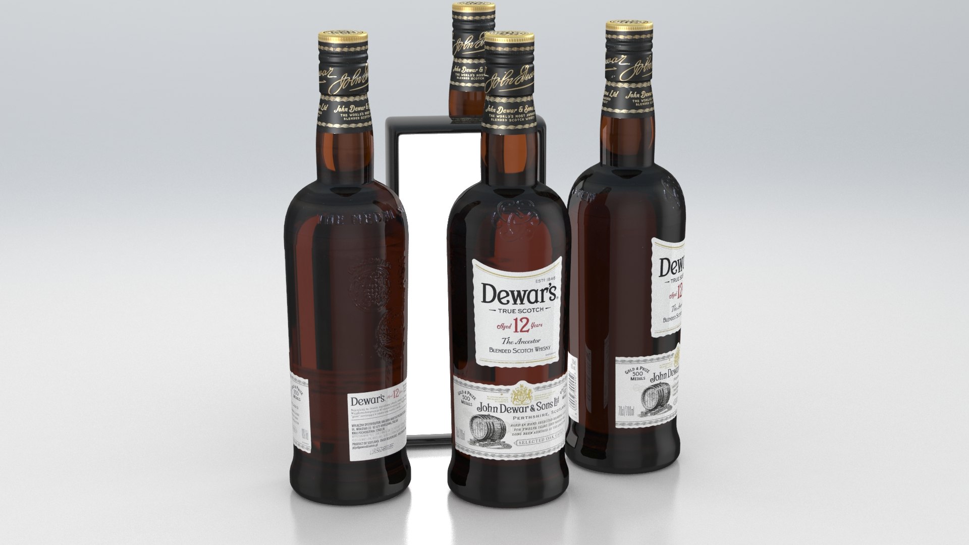 Alcohol Bottle Whisky 3D Model - TurboSquid 1519565
