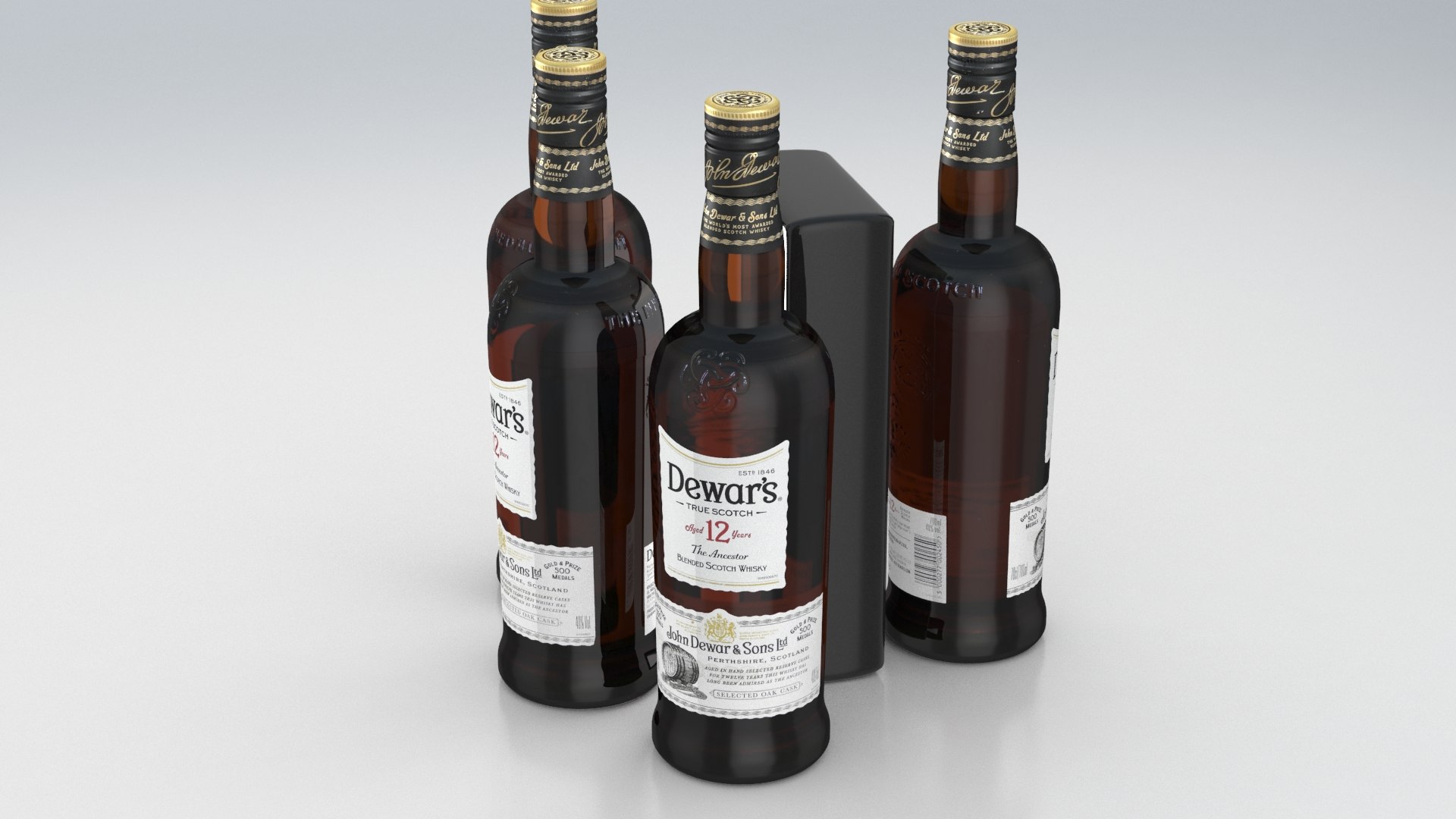 Alcohol Bottle Whisky 3D Model - TurboSquid 1519565