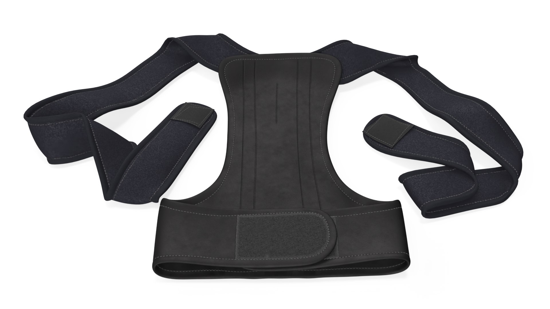3D Back Support Belt Posture Corrector Model - TurboSquid 2163444