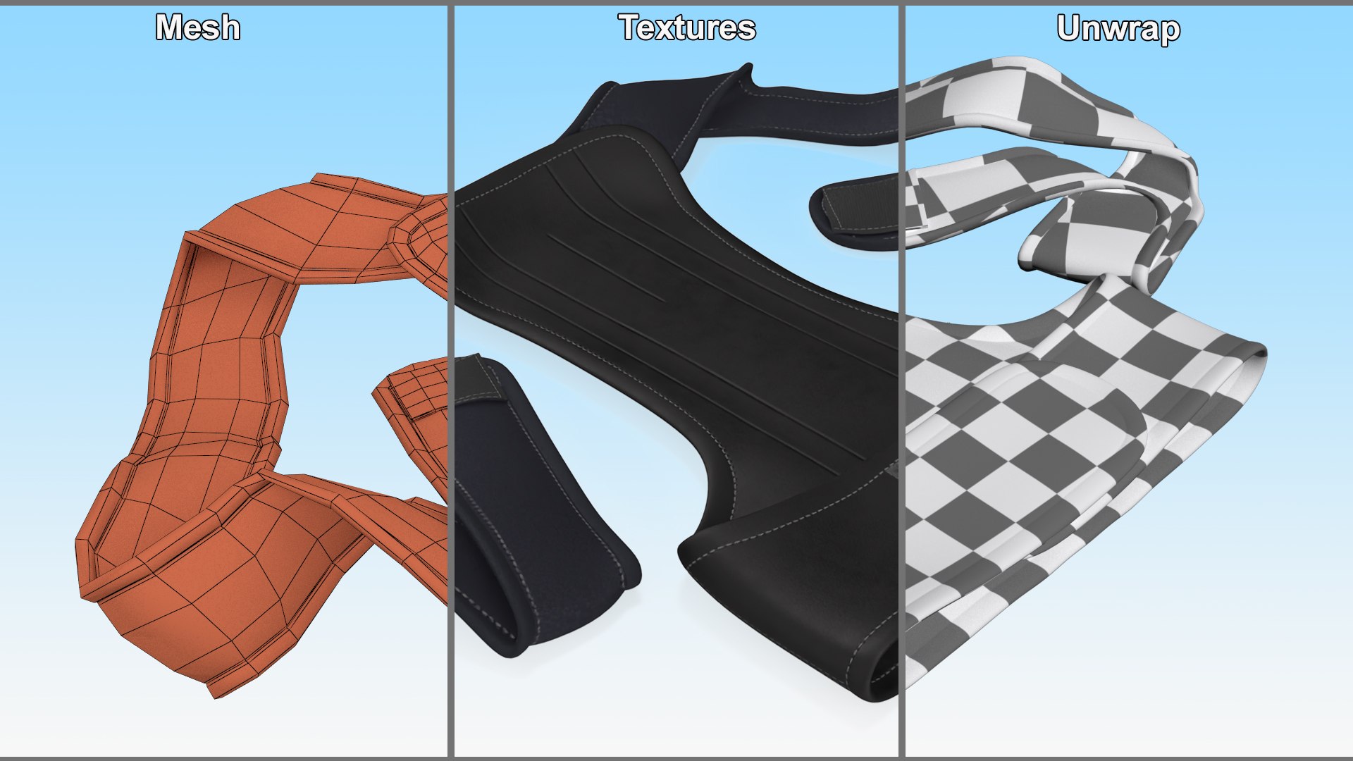 3D Back Support Belt Posture Corrector Model - TurboSquid 2163444