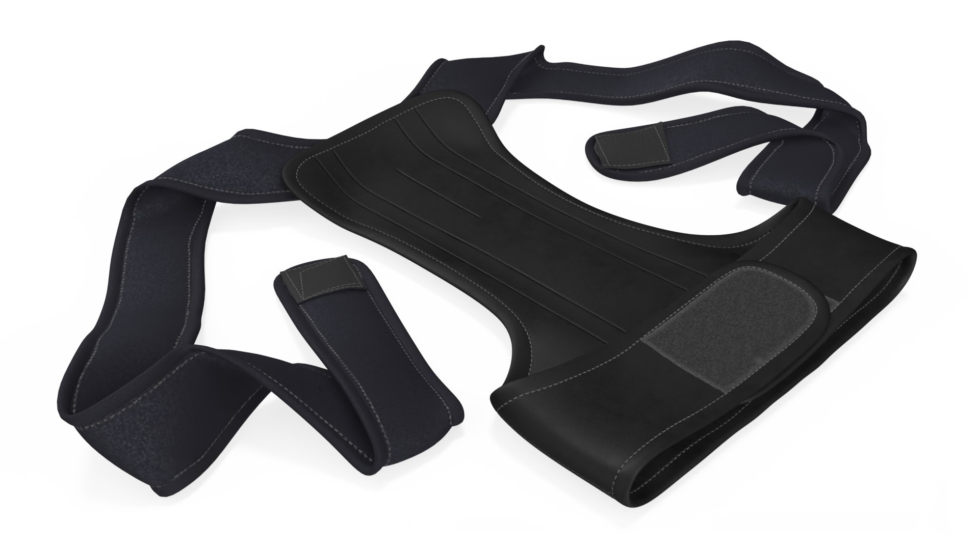 3D Back Support Belt Posture Corrector Model - TurboSquid 2163444