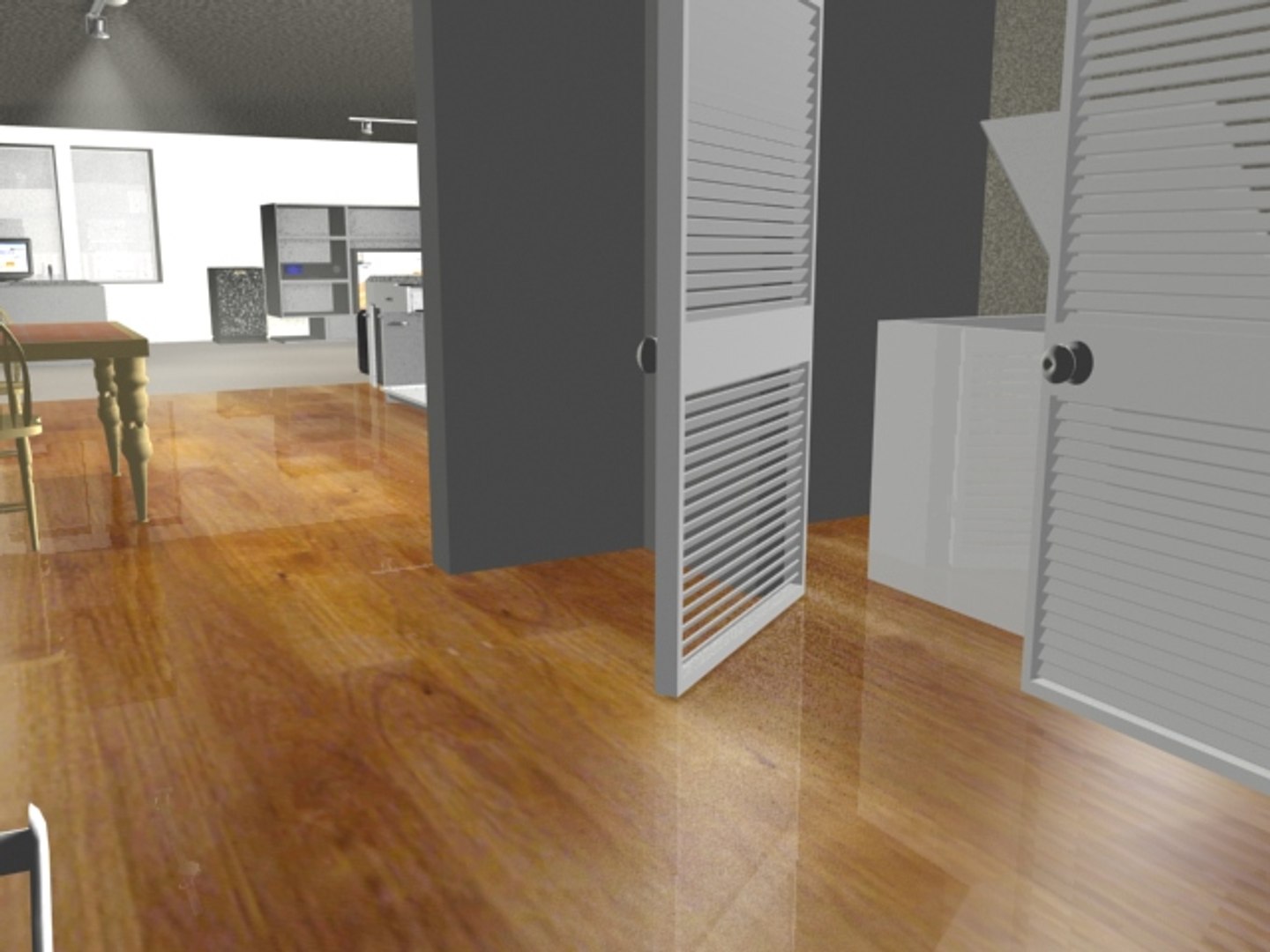 Studio Apartment 3d Model