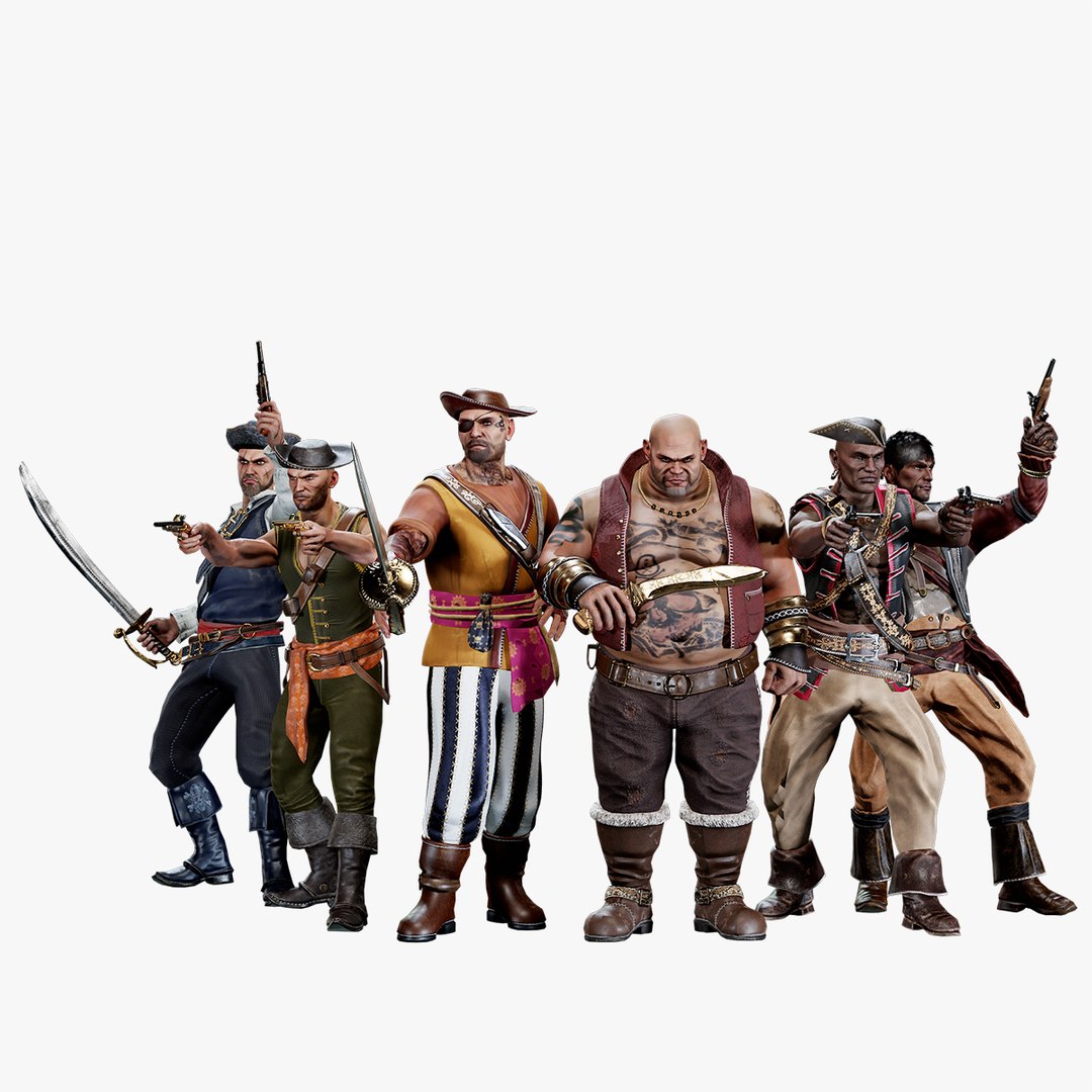 3D PIRATE R PACK A - TurboSquid 2341385