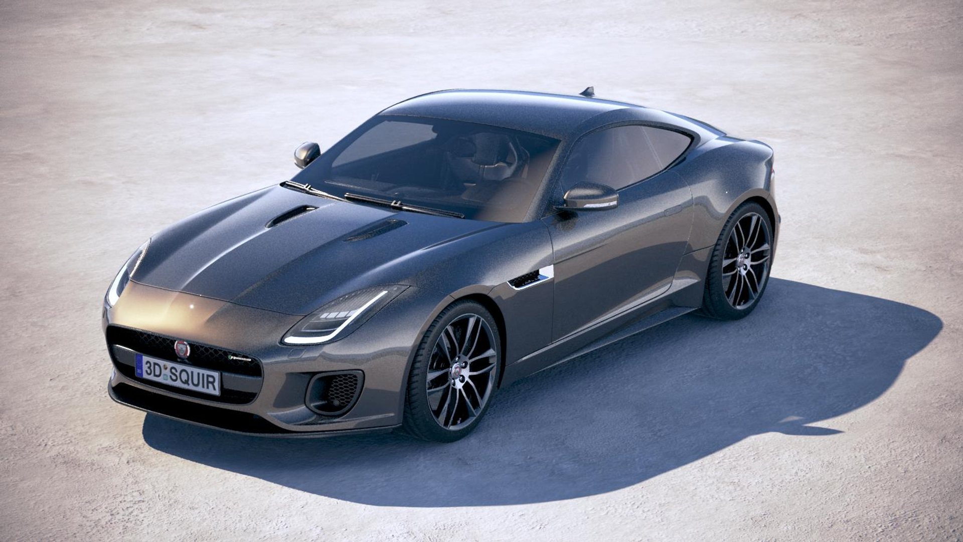 f-type coupe dynamic 3d model
