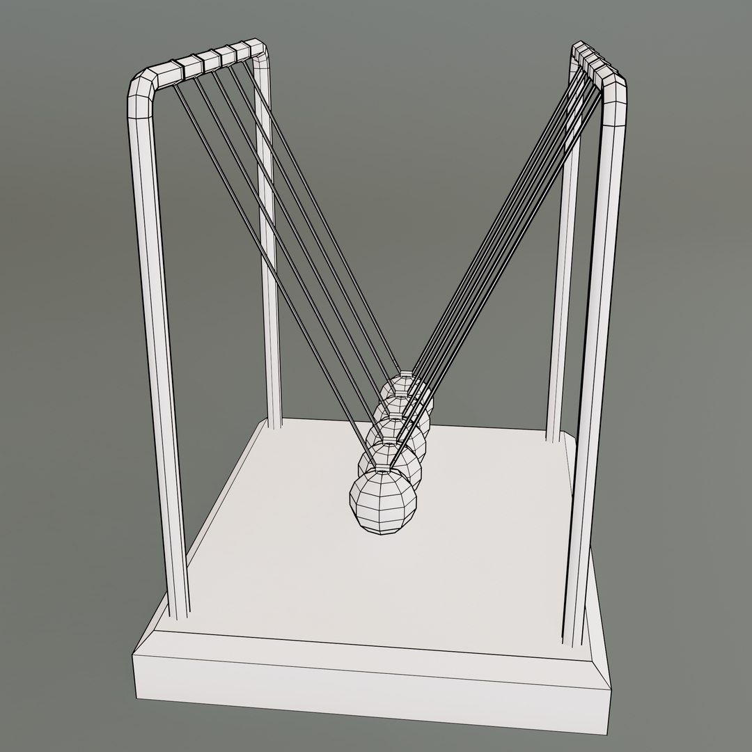 Newtons Cradle 3D Model - TurboSquid 1780842