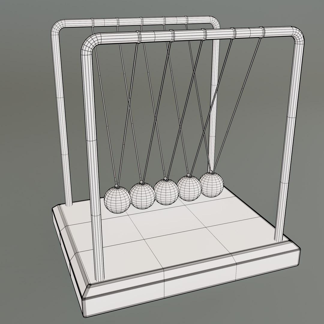Newtons Cradle 3D Model - TurboSquid 1780842