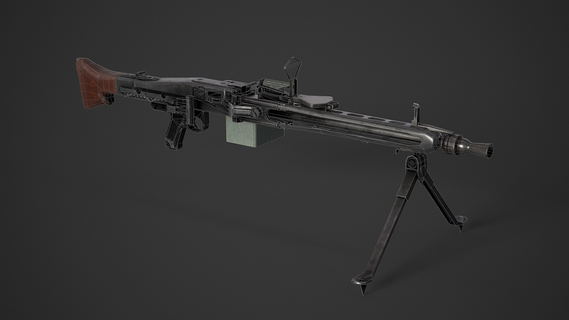 3D Model Mg-3 Beretta Mg42-52 - TurboSquid 2398642