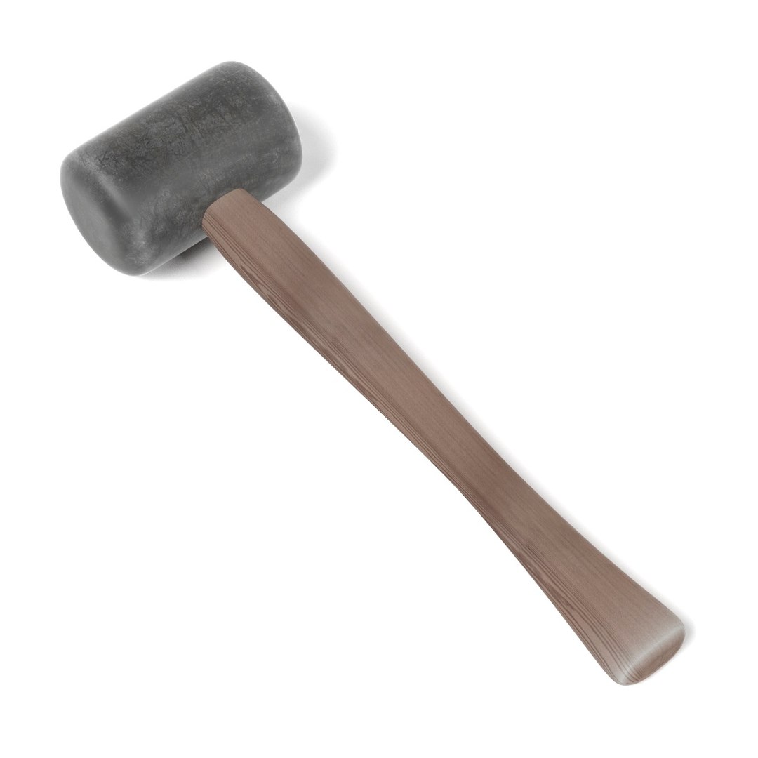 rusty hammer 3d model