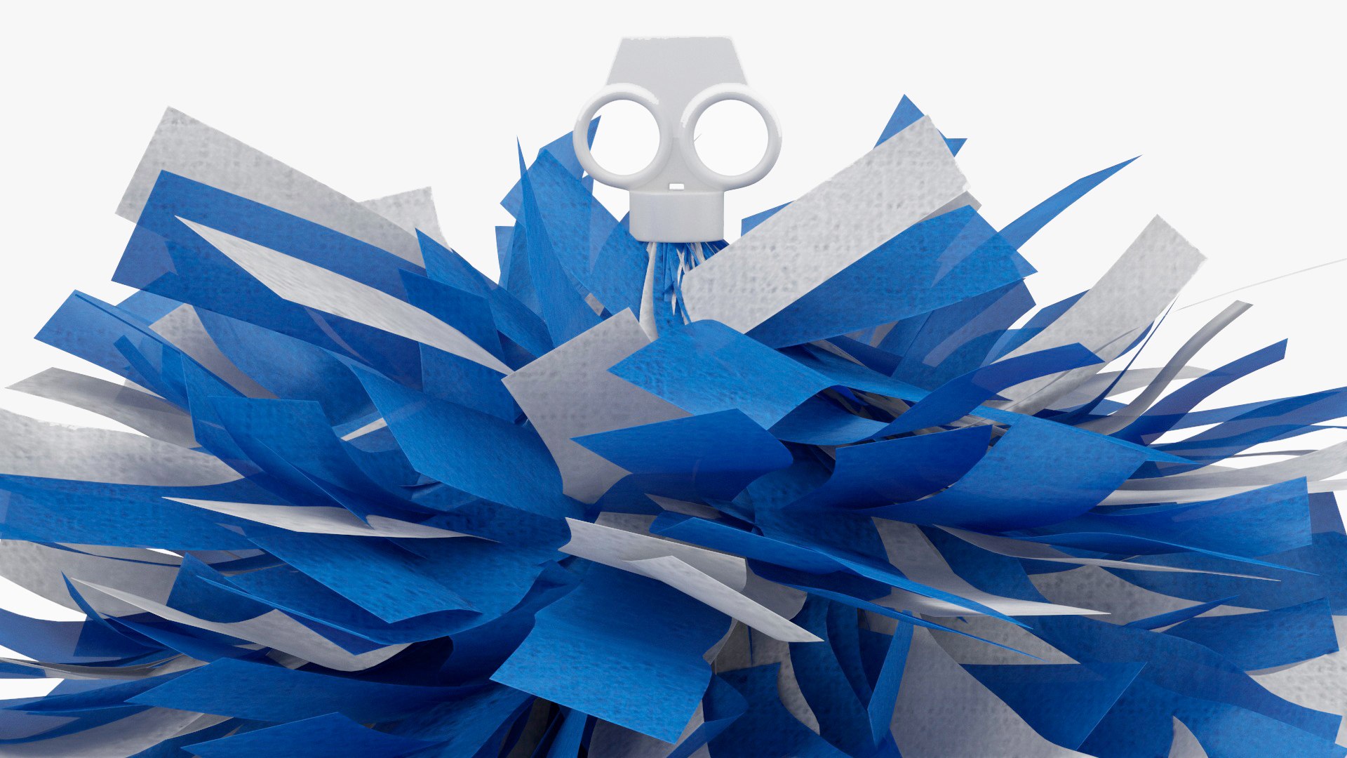 3D Model Pom Poms Blue Color - TurboSquid 2175126