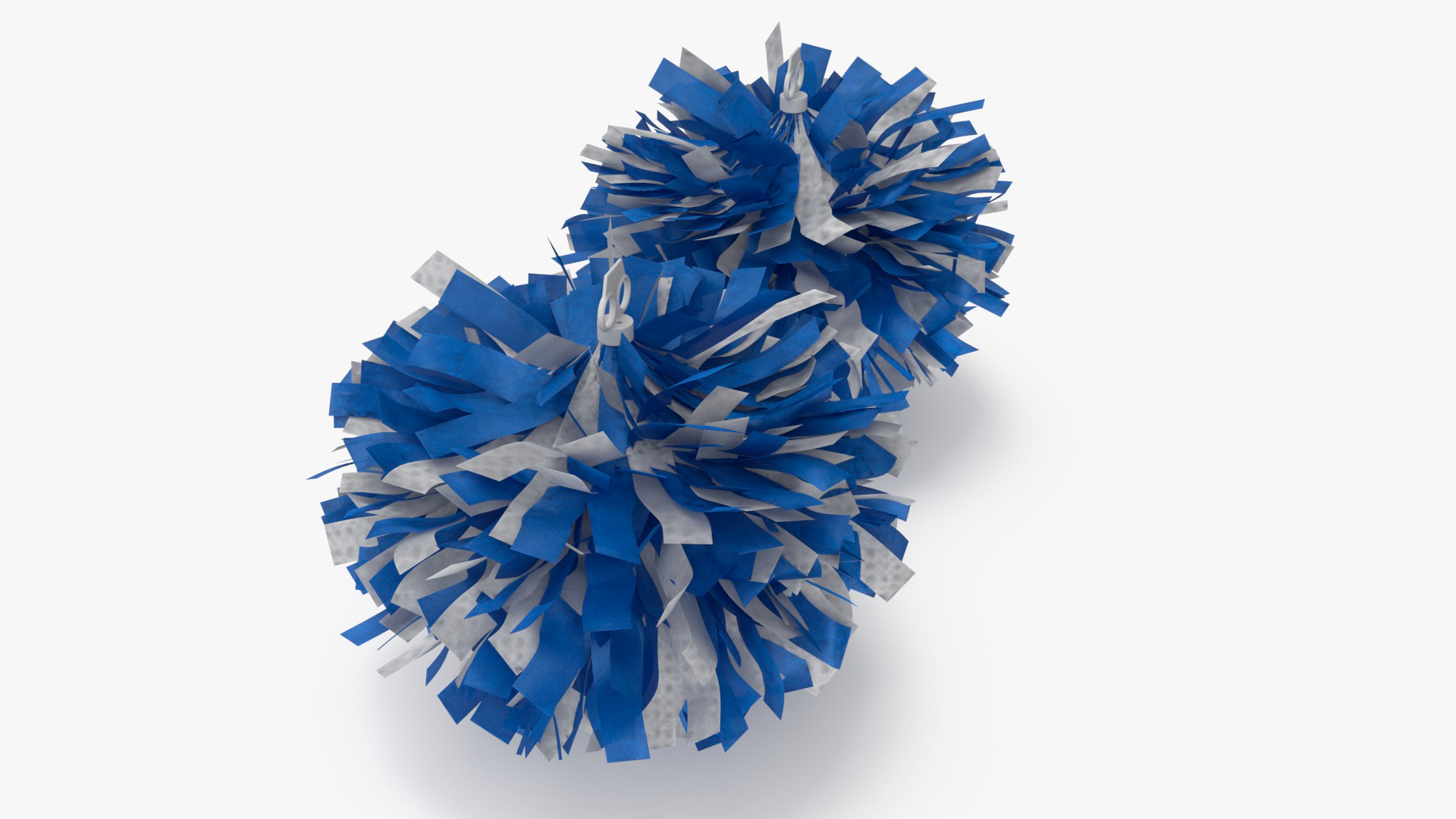 3D Model Pom Poms Blue Color - TurboSquid 2175126