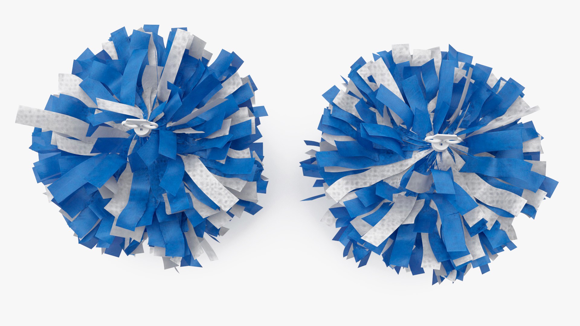 3D Model Pom Poms Blue Color - TurboSquid 2175126