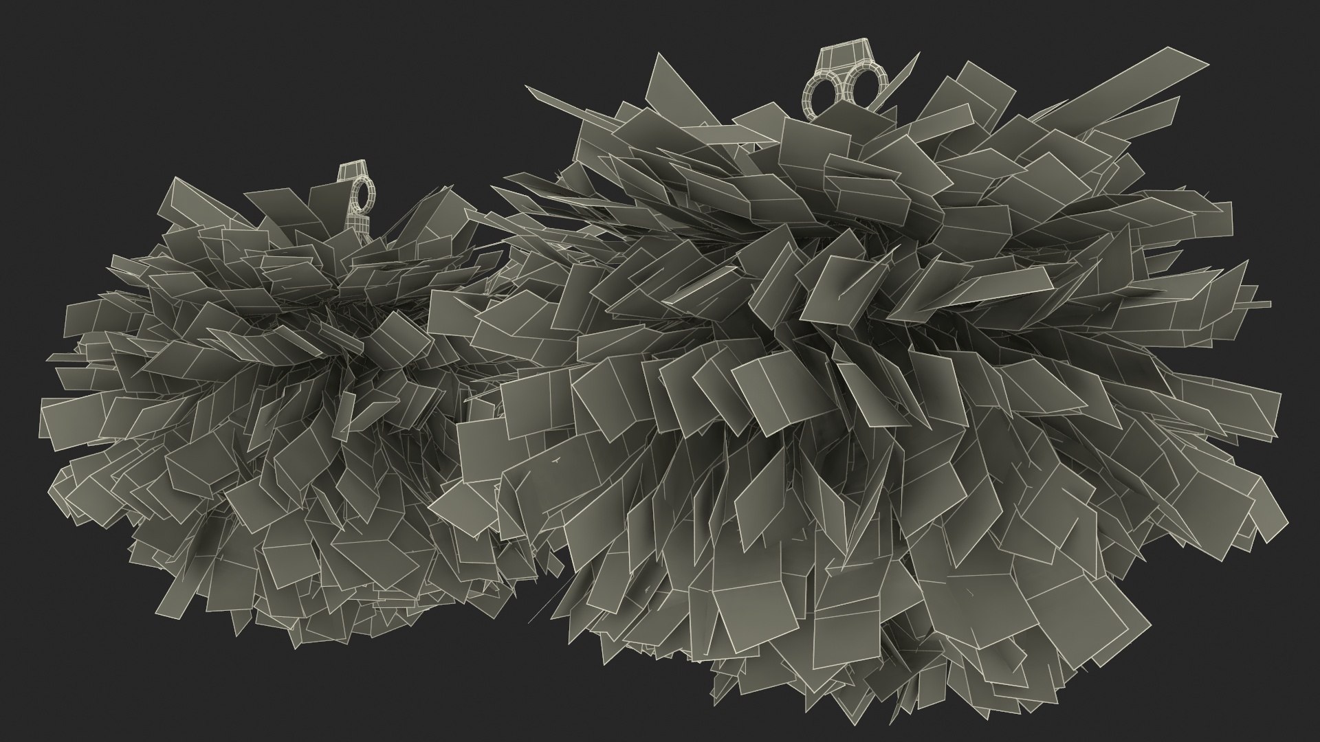 3D model Pom Poms Blue Color - TurboSquid 2175126