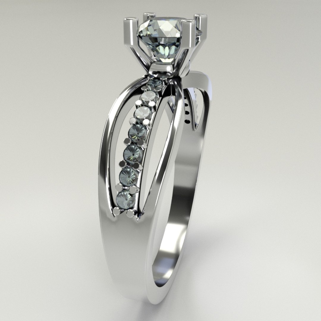 3D Model Intersection Ring - TurboSquid 1414258