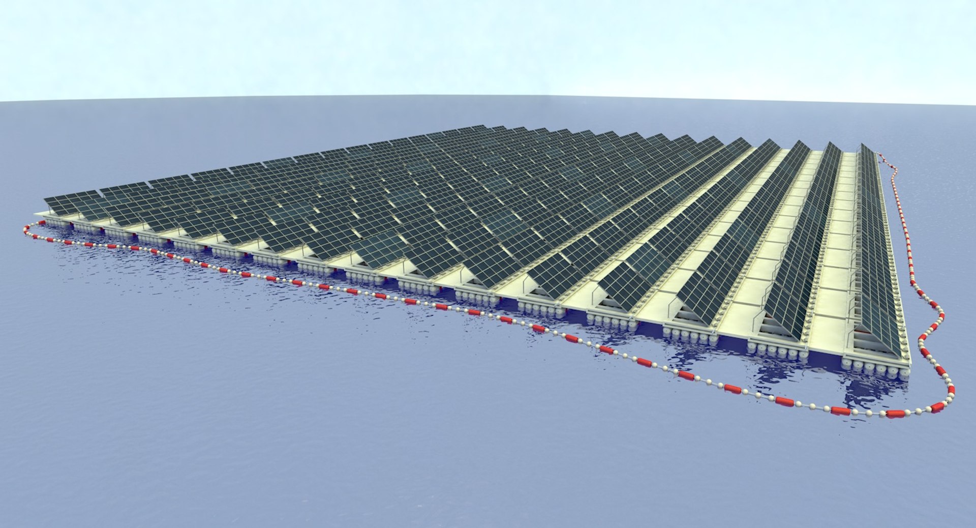 3D Floating Solar Farm - TurboSquid 1228098