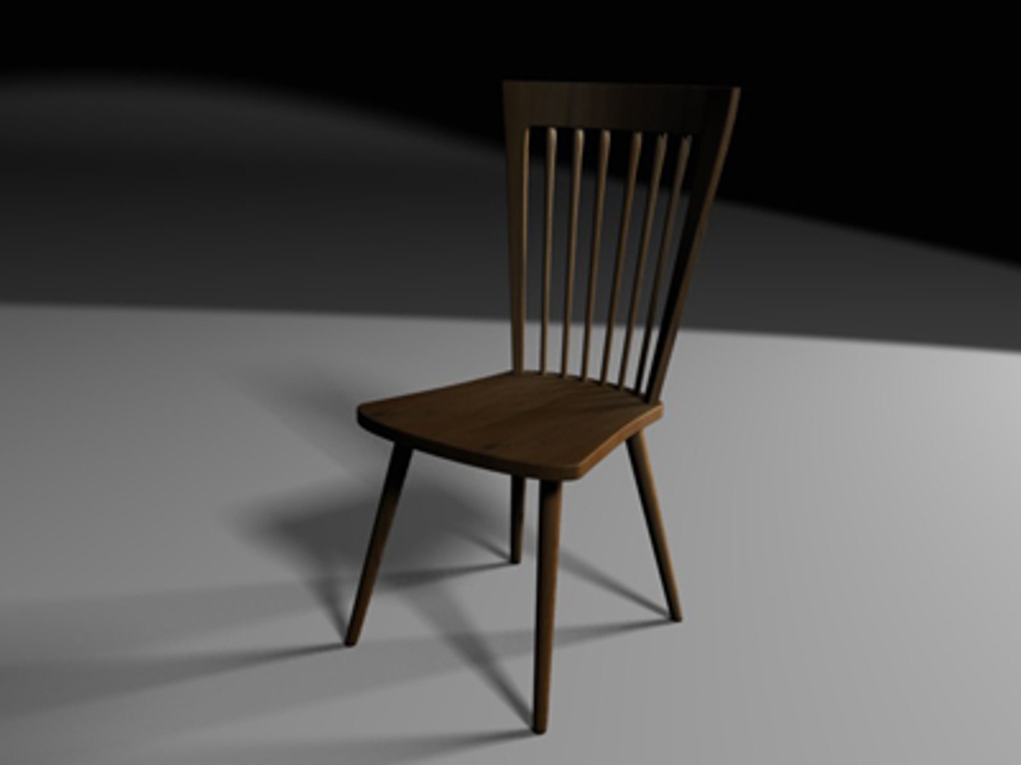 3d Wooden Chair