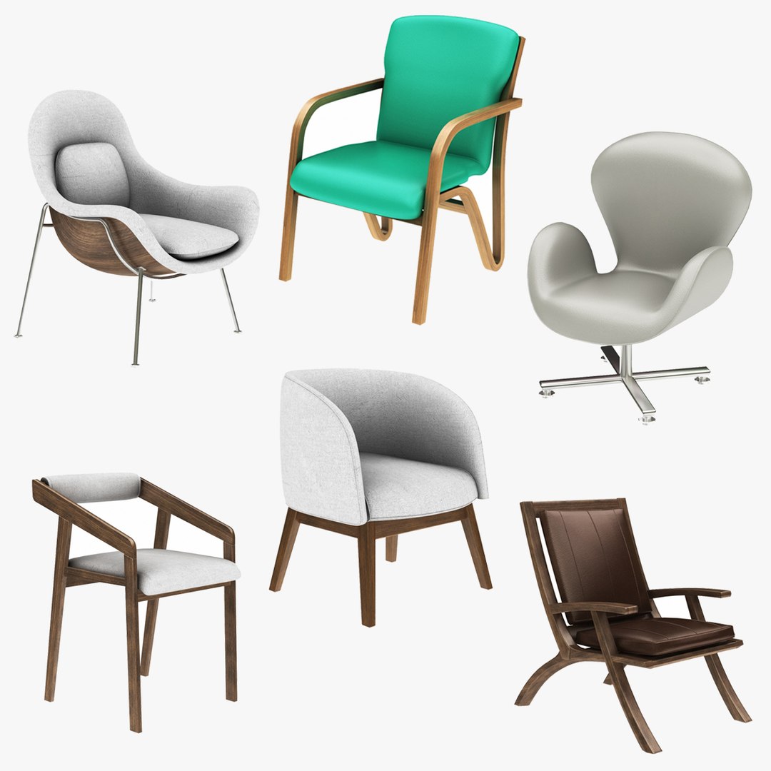 Chair Collection 3 3D model - TurboSquid 1786547