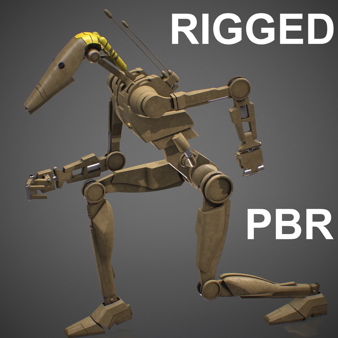 Battle Droid Rigged 3D - TurboSquid 1361748