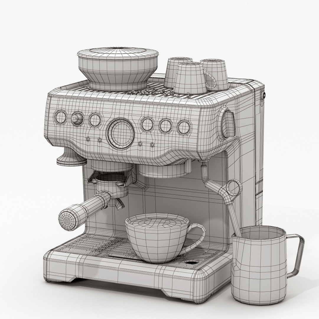 breville barista express bes870xl 3d model