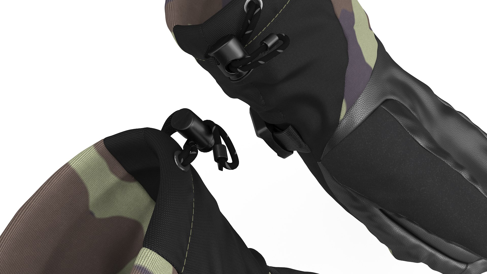 The North Face Mens Montana Snow Mitten Gloves Camo Model - TurboSquid ...