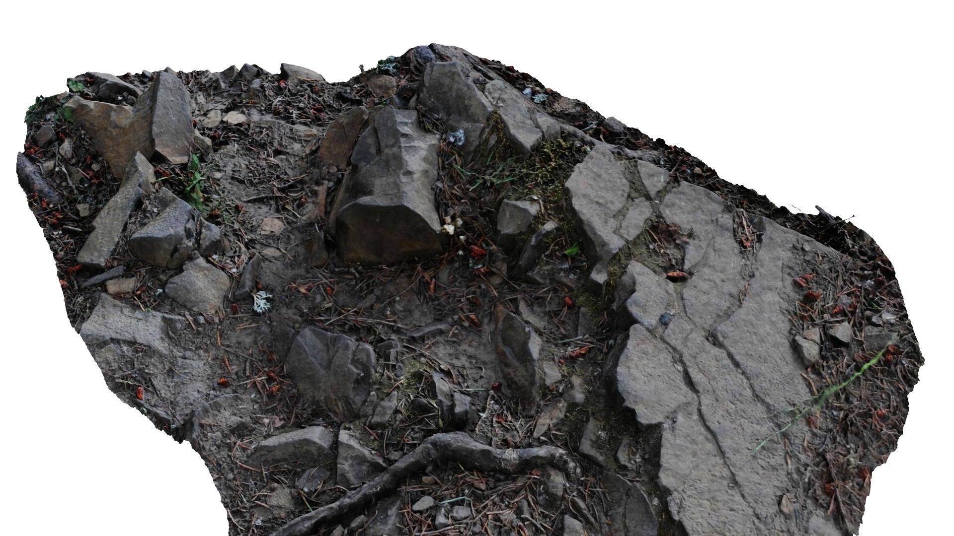 3D Rock Cluster 3 - TurboSquid 2236183