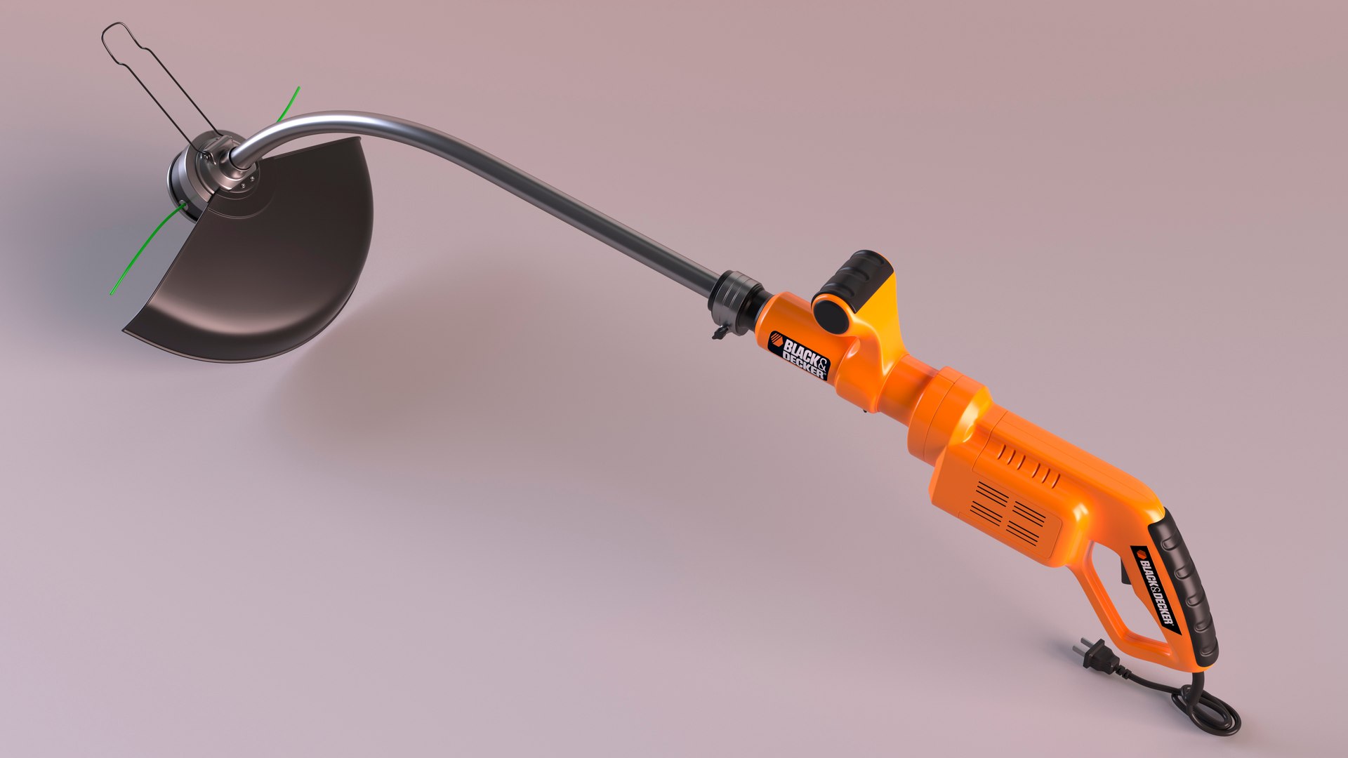 3D Model Electric String Trimmer Black And Decker - TurboSquid 2130649