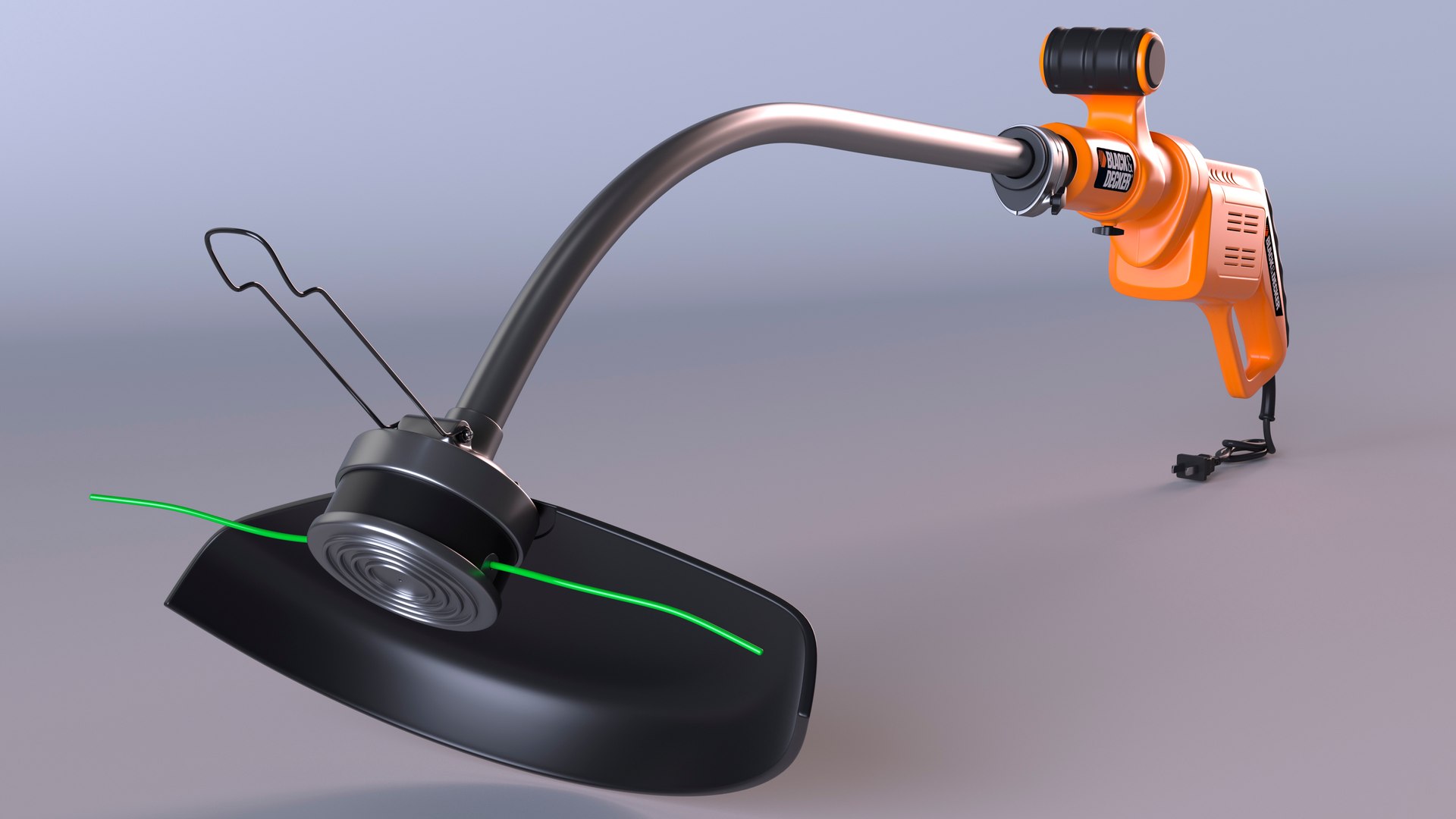 3D Model Electric String Trimmer Black And Decker - TurboSquid 2130649