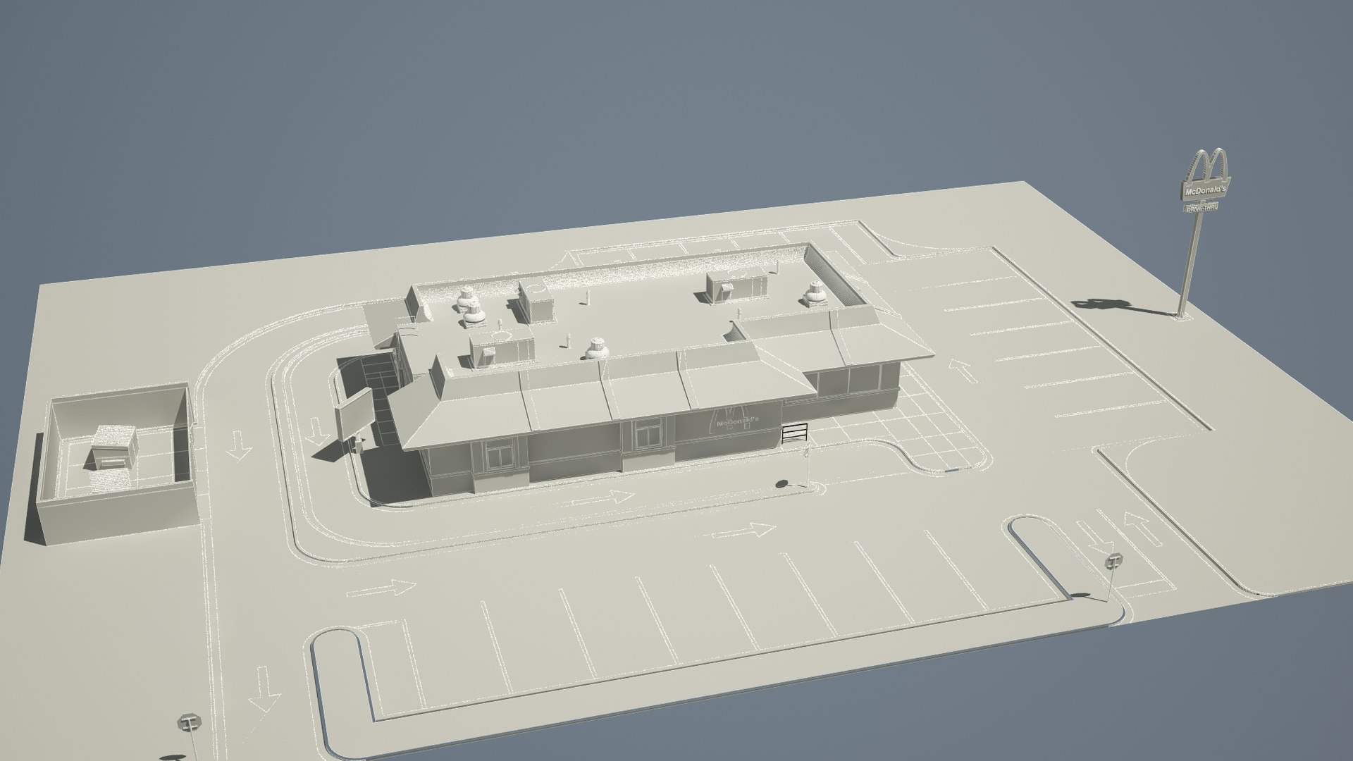 3d Model Mcdonald S Furniture