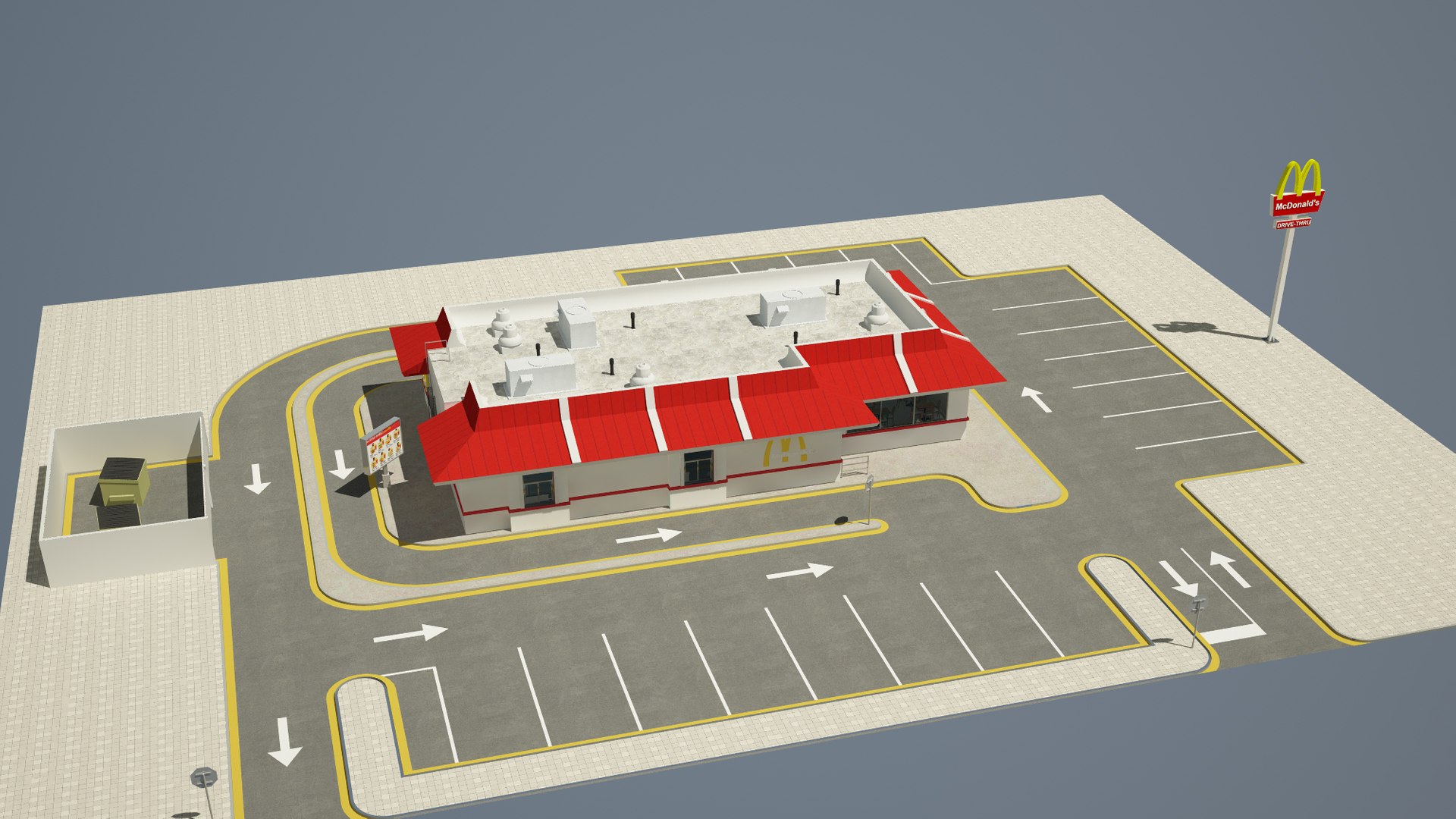 3d Model Mcdonald S Furniture