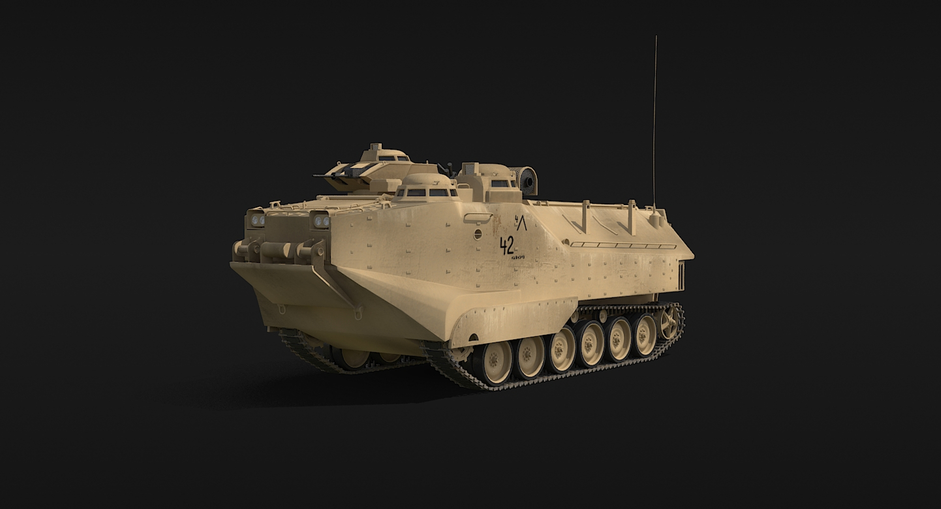 3d Aav-p7 A1 Desert Camo Model