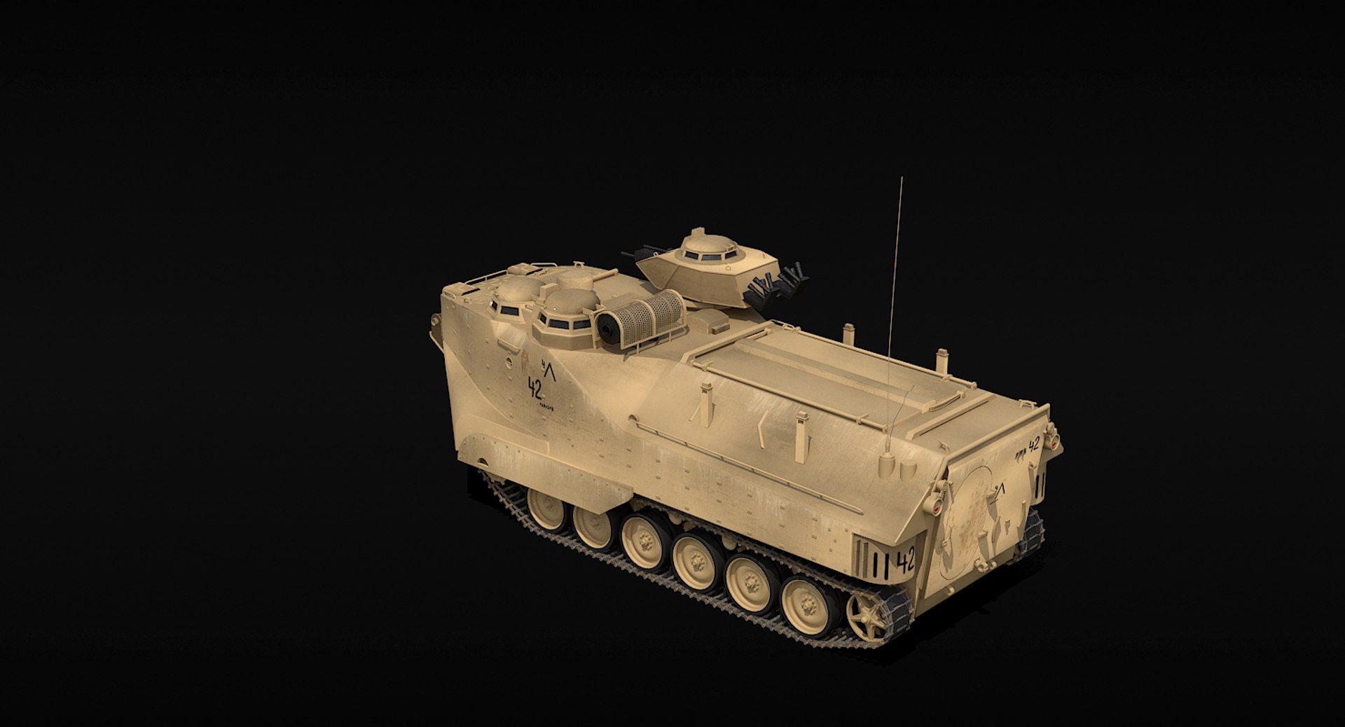 3d Aav-p7 A1 Desert Camo Model