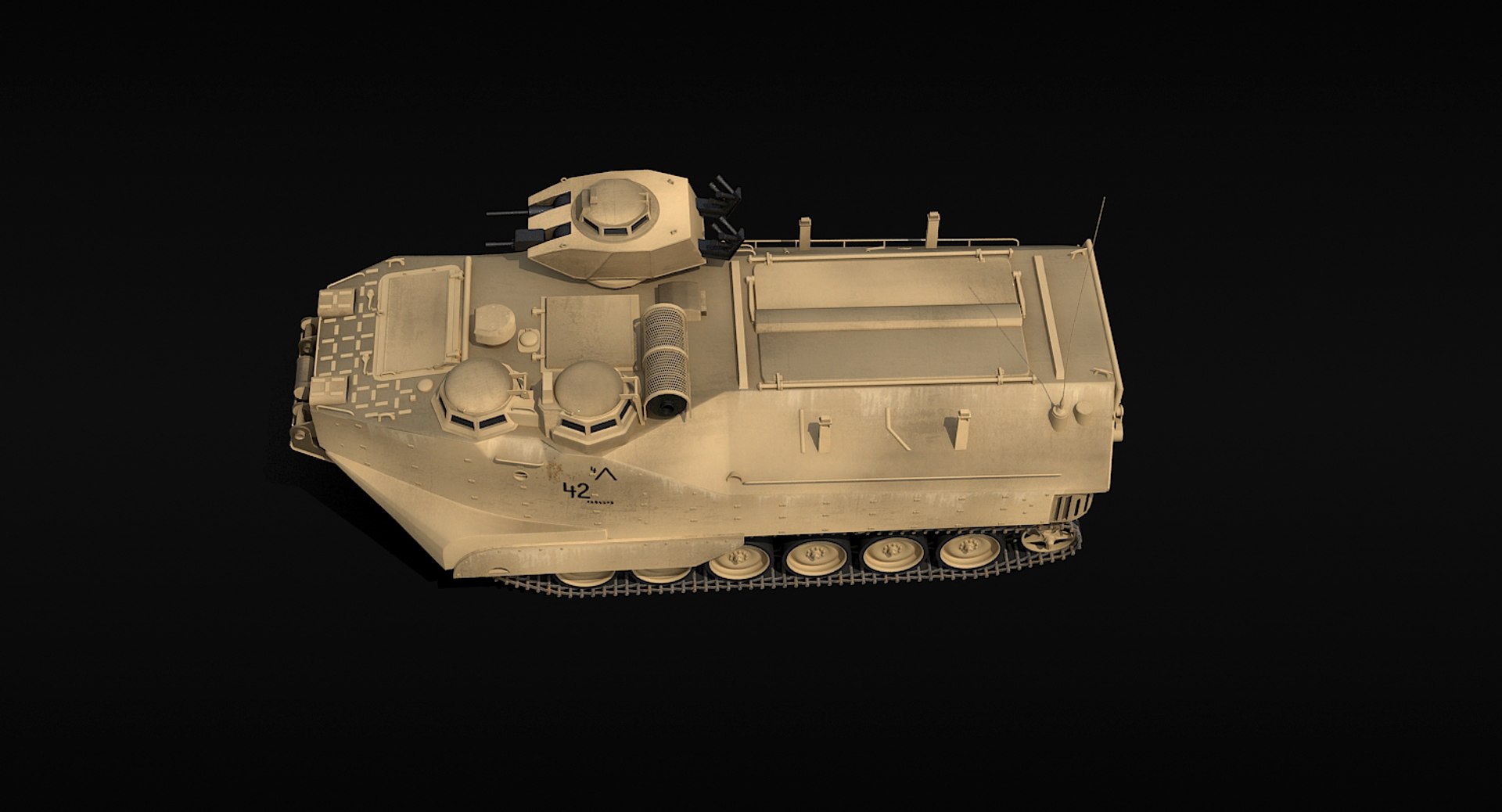 3d Aav-p7 A1 Desert Camo Model