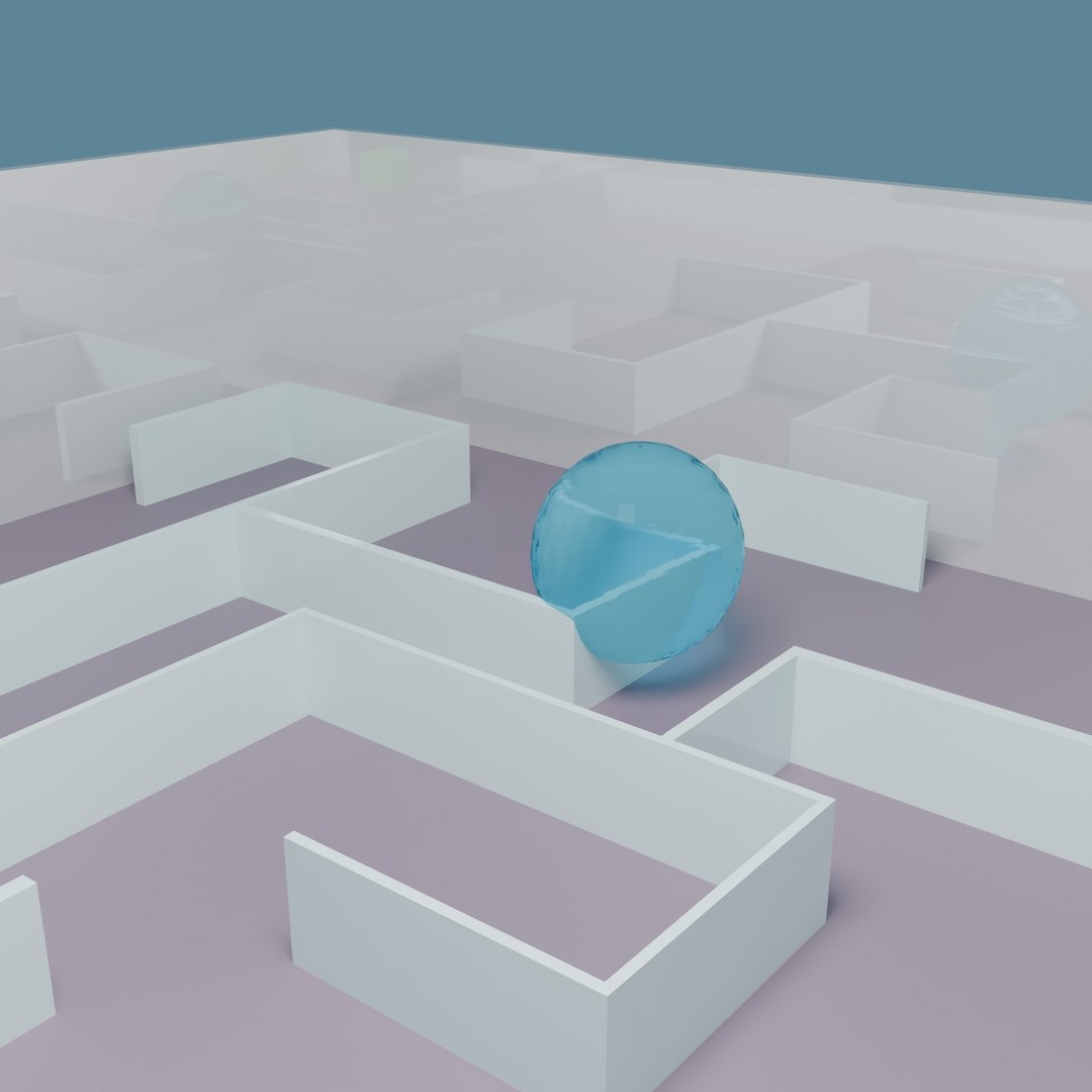 3D Model A Drop Of Water Goes Through A Labyrinth - TurboSquid 2419740