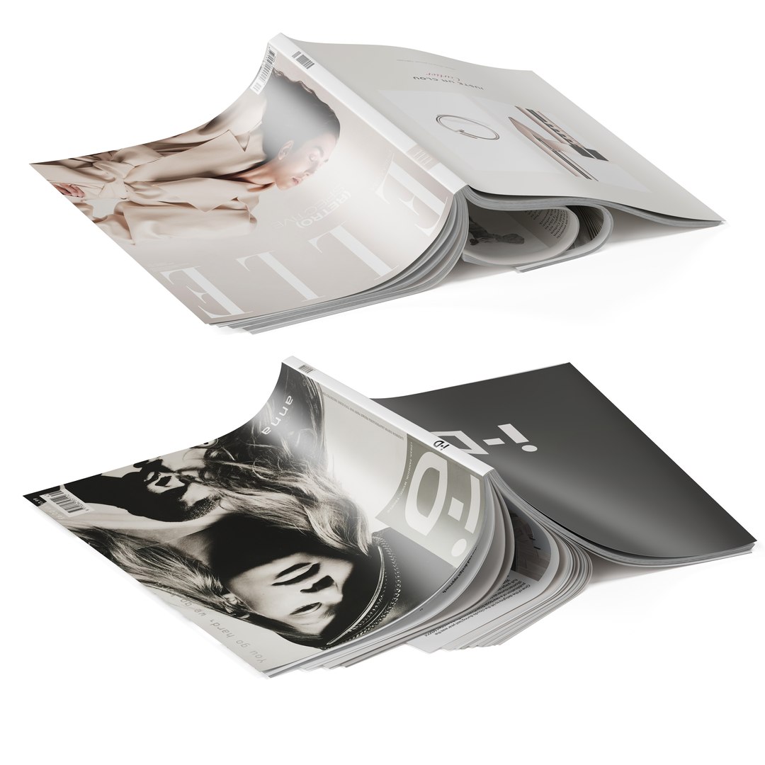 3D Model Magazines Cover Upside - TurboSquid 1766752
