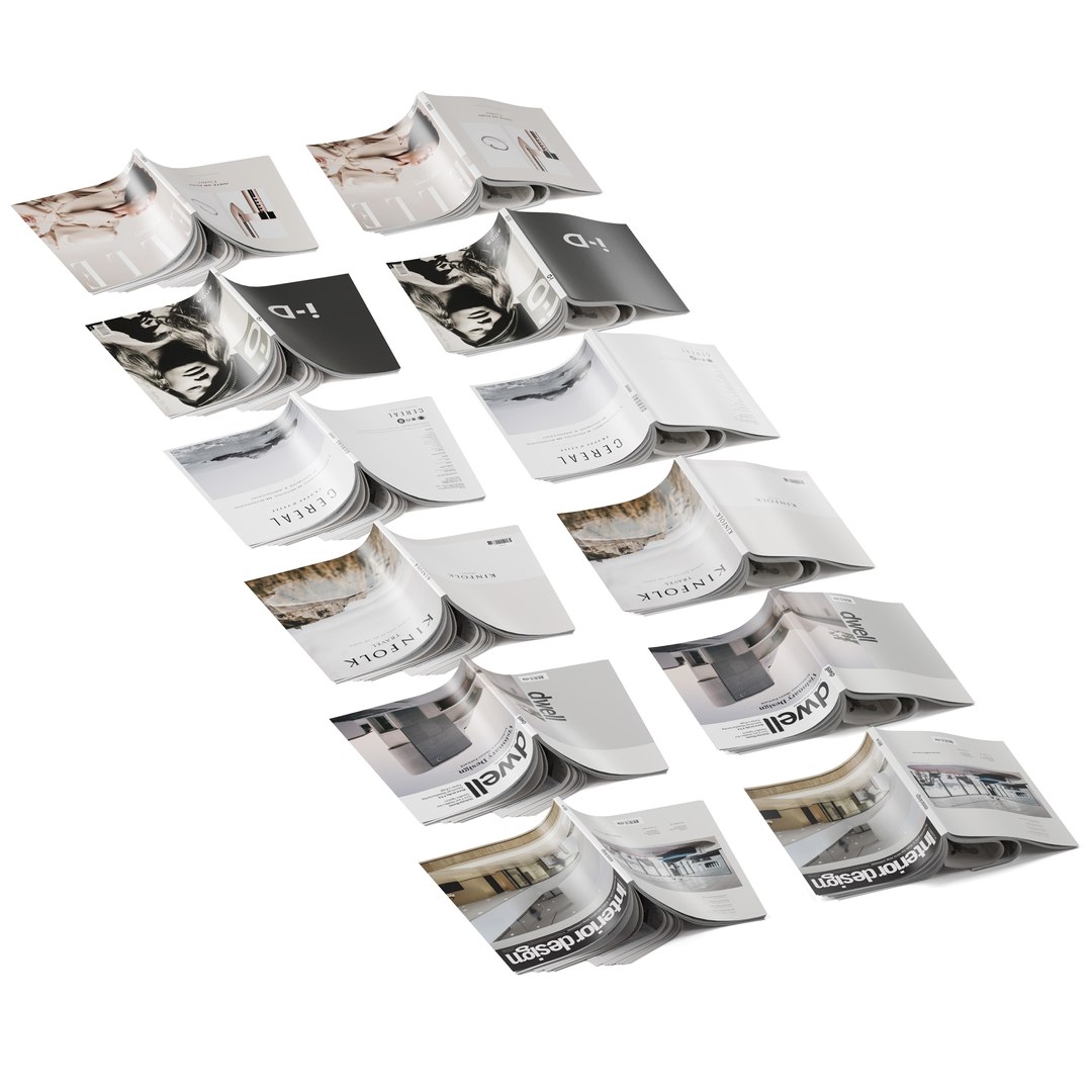 3D Model Magazines Cover Upside - TurboSquid 1766752