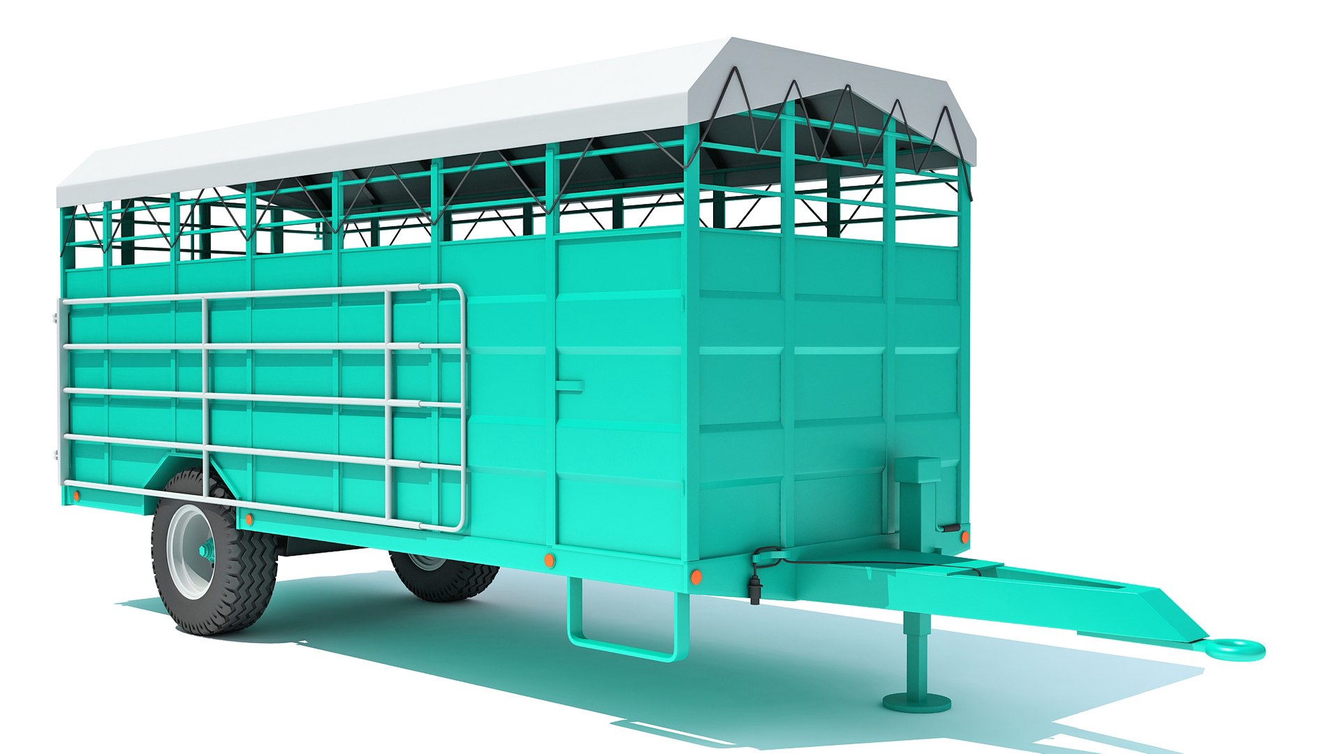 Animal Transporter Trailer 3D model - TurboSquid 1993883