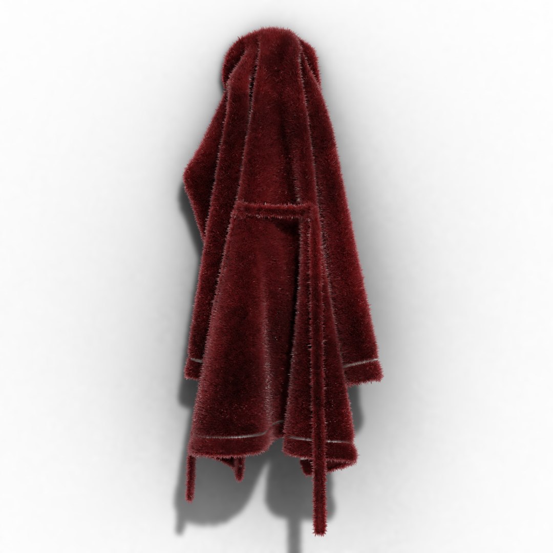 Bathrobe 3D Model - TurboSquid 1638598