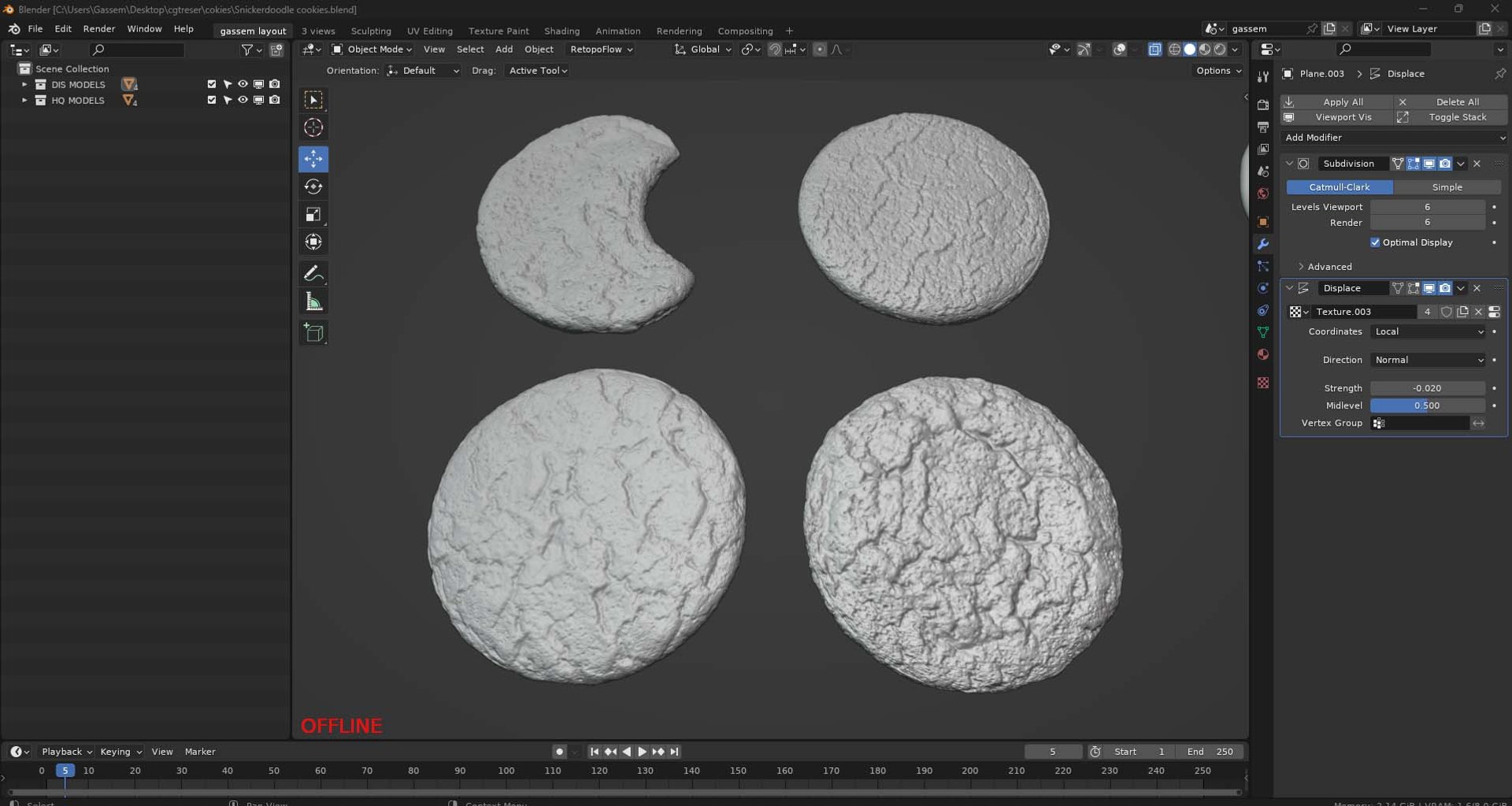 3D cookies - TurboSquid 2140785