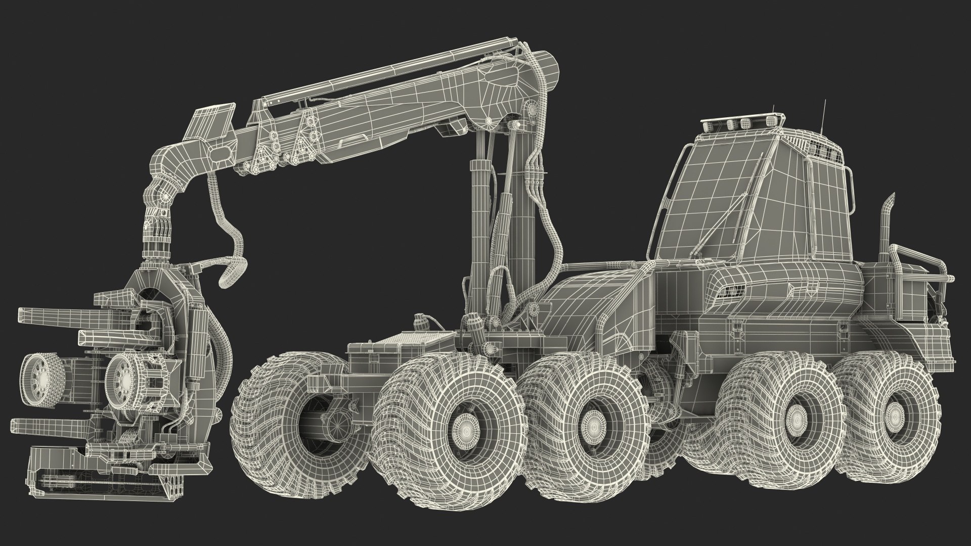 3D Forestry Harvester New model - TurboSquid 1900318