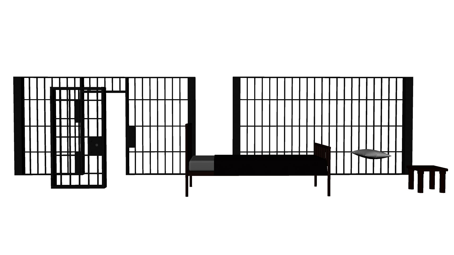 Jail Cell Low-poly 3D Model - TurboSquid 1742876