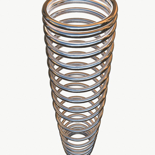 3D metal spiral spring model - TurboSquid 1410196