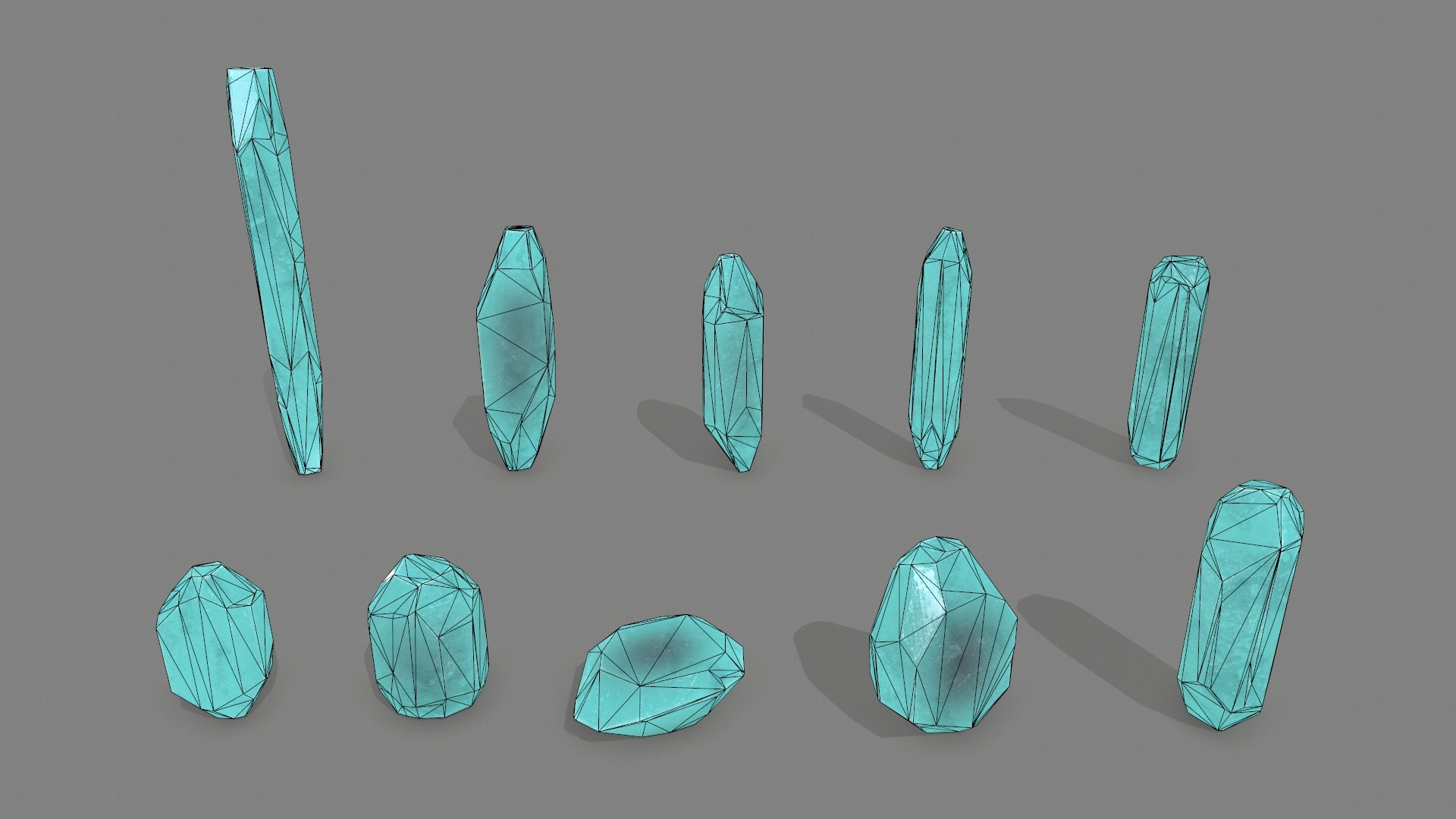 Crystal Set 3D Model - TurboSquid 2135932