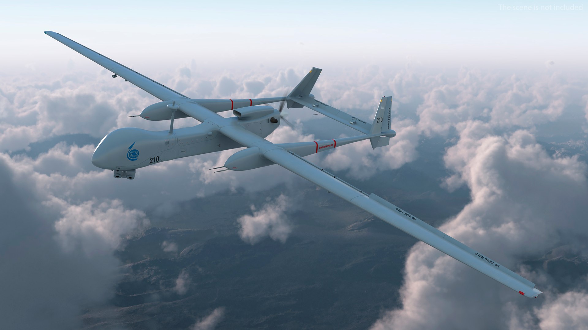 3D Unmanned Aerial Vehicle Drone IAI Eitan Rigged For Cinema 4D - TurboSquid 2348892