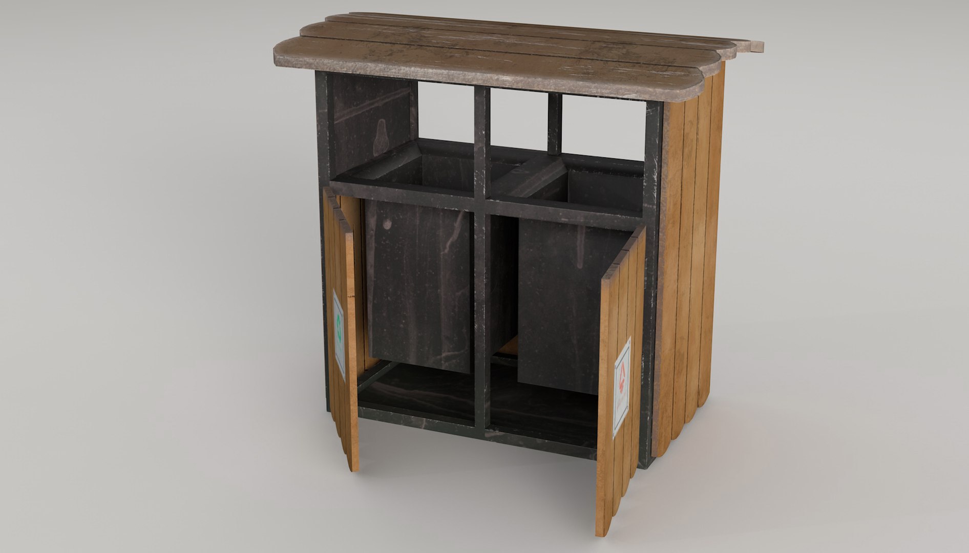 Street Bin Model - TurboSquid 1811292