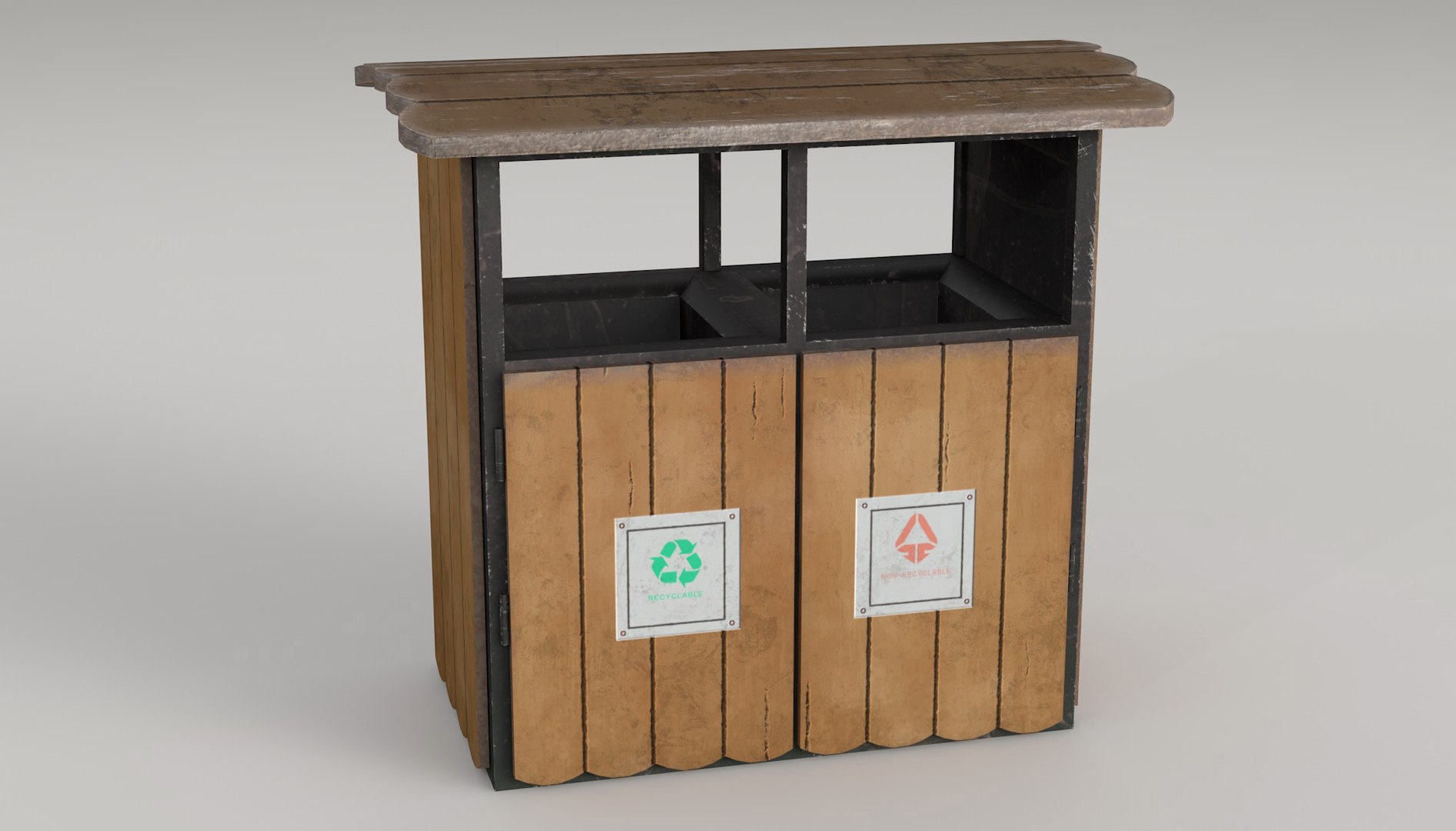 Street Bin Model - TurboSquid 1811292